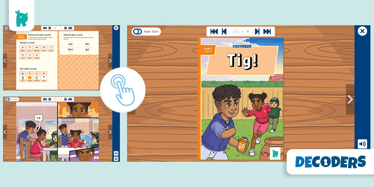 Level 2 Week 3 Decoders Book: Tig! (Teacher-Made) - Twinkl