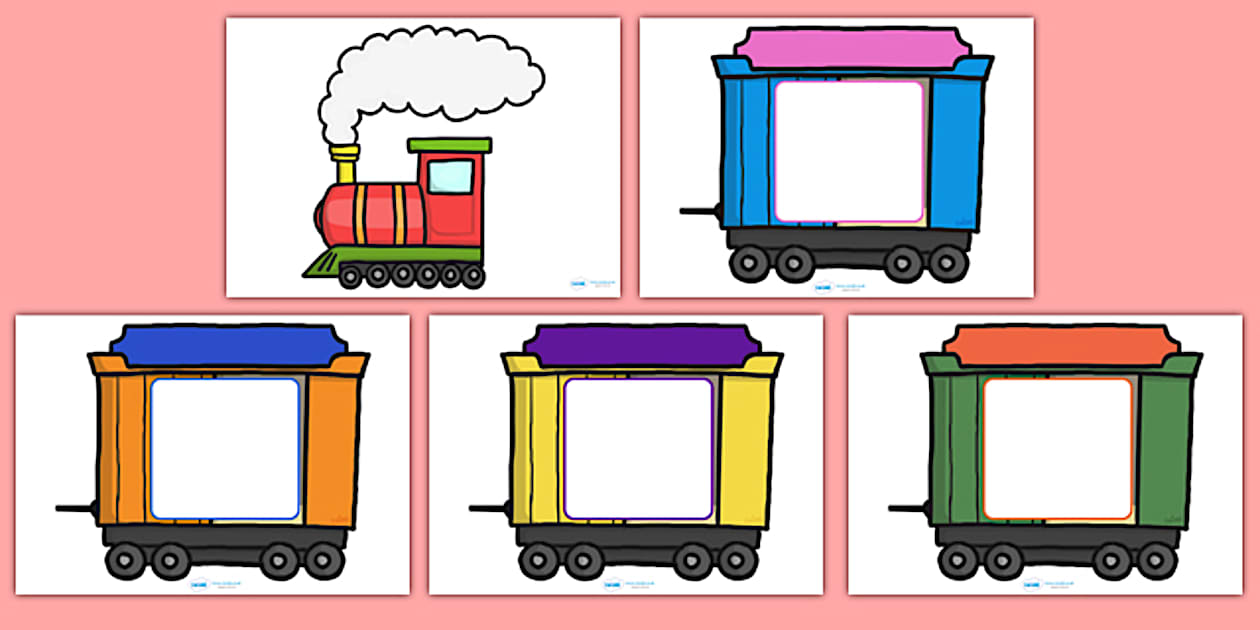 Visual Timetable | Train Car Template | Twinkl - Twinkl