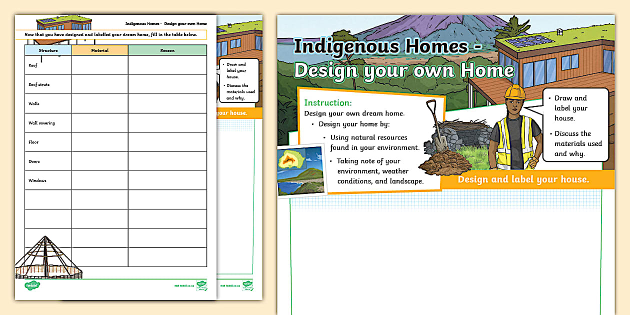 Gr 4 NS/Tech: Indigenous Houses: Design your own Home