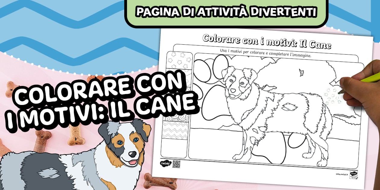 * NEW * Colorare con i motivi: Il Cane