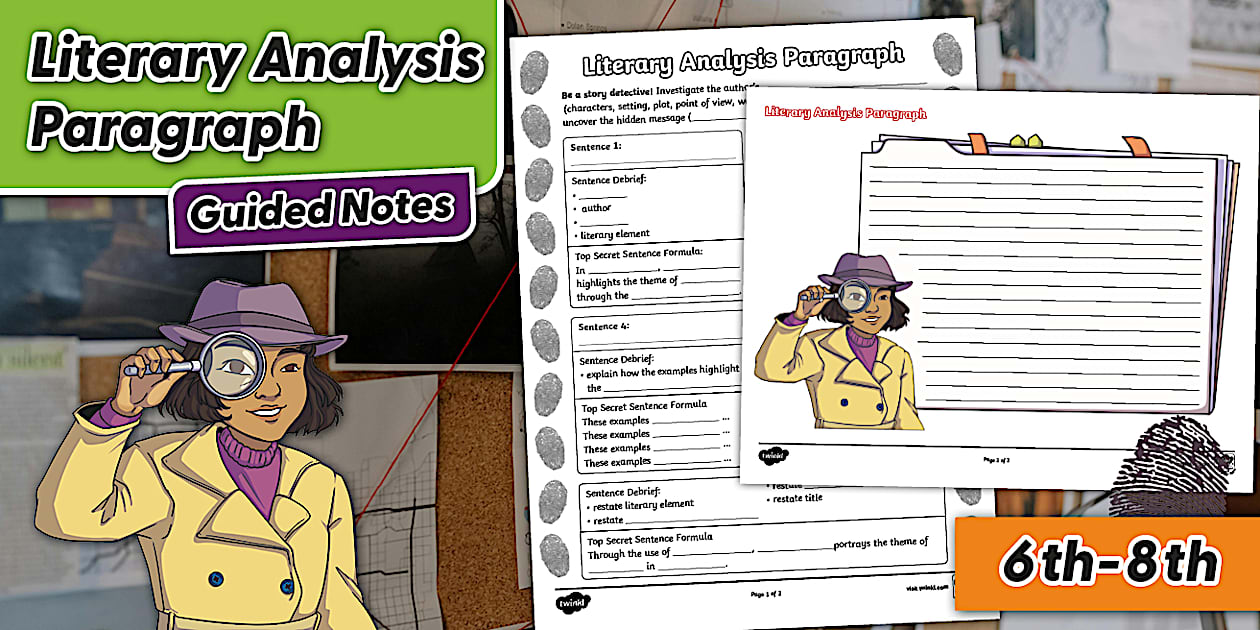 Literary Analysis Format | Essay Analysis | Twinkl USA