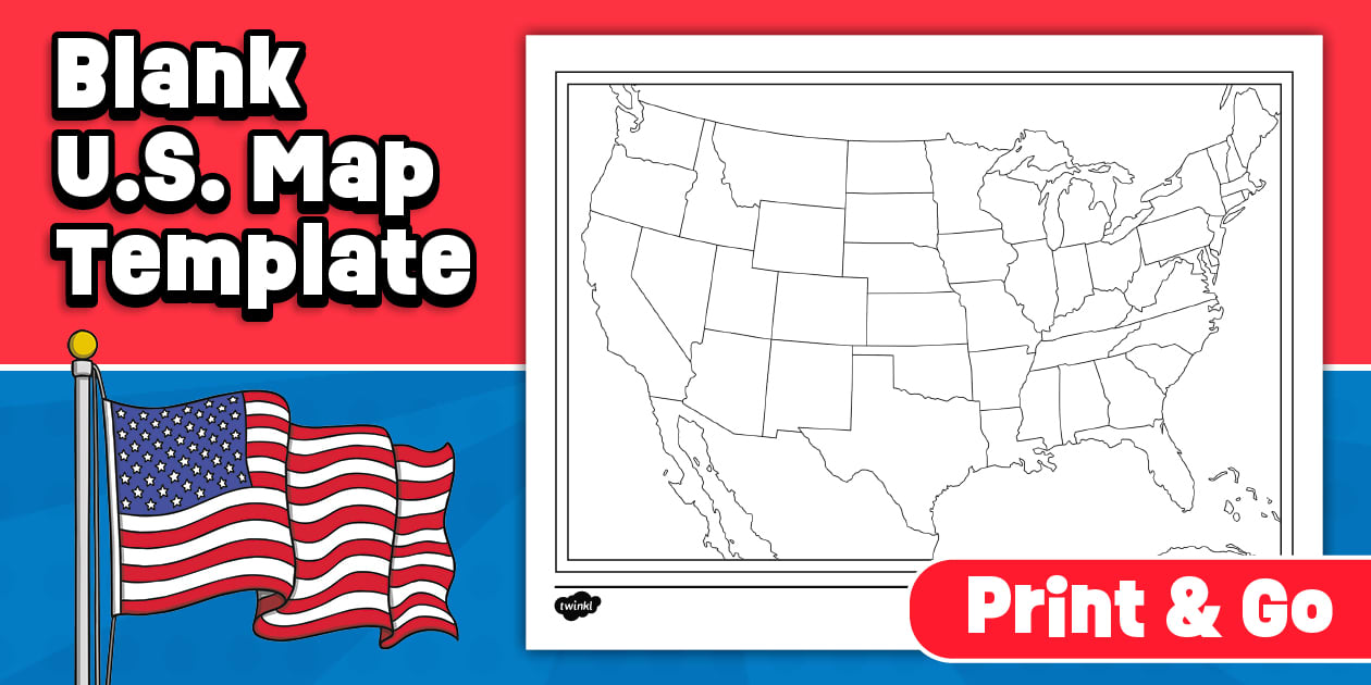 Blank U.S. Map Template