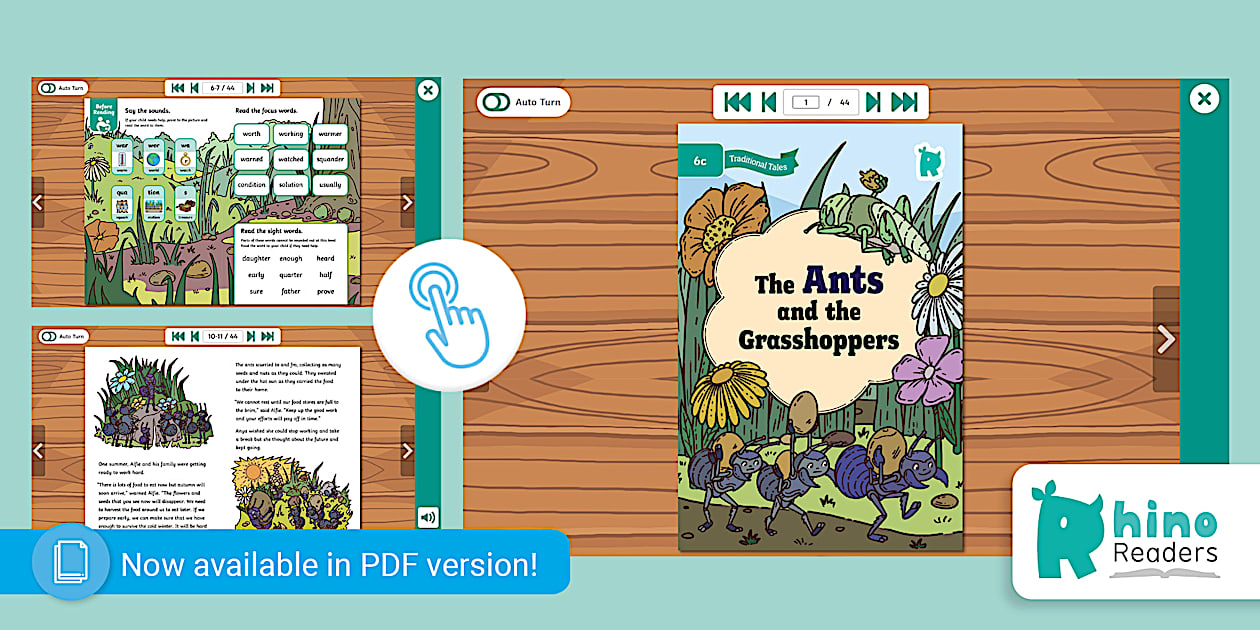 Level 6c Decodable Readers: The Ants and the Grasshoppers