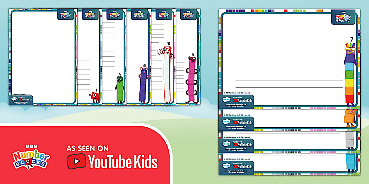 Numberblocks: Page Borders (teacher made) - Twinkl