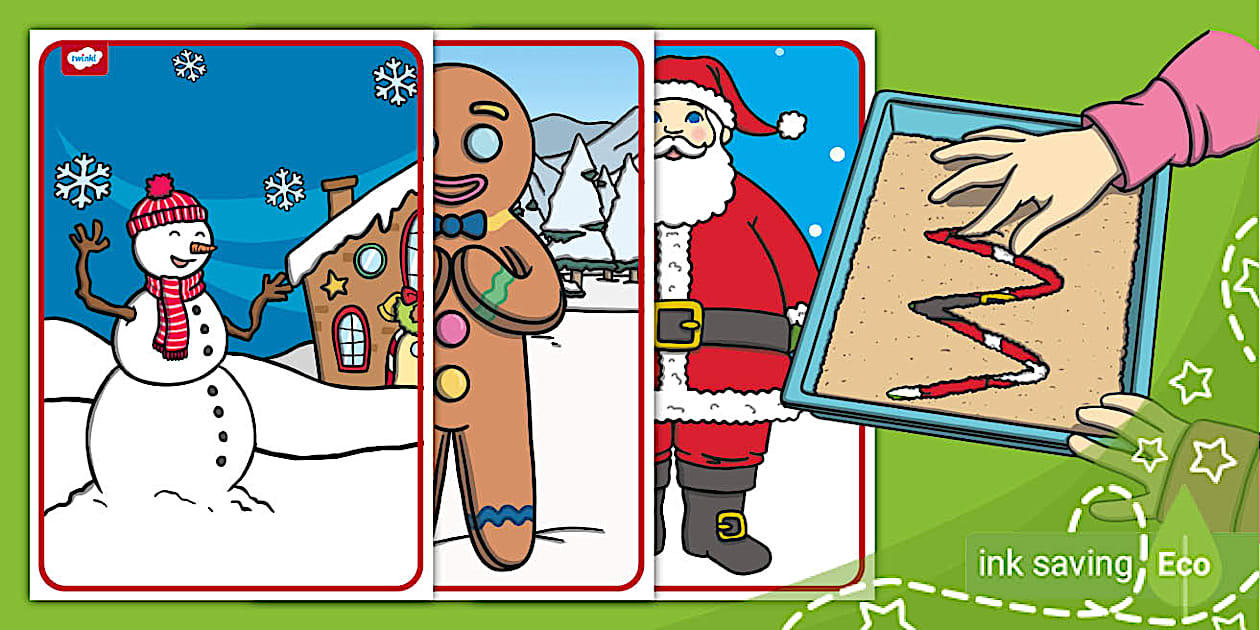 Christmas Mark Making Image Reveal Activity (teacher made)