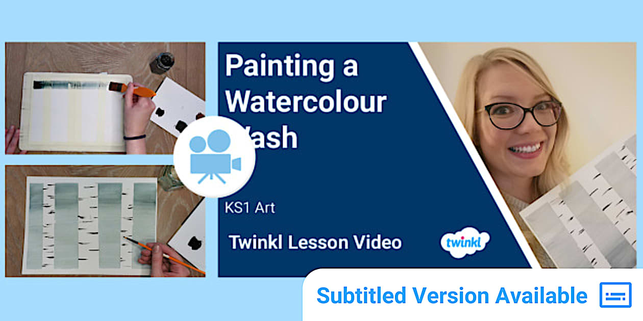 KS1 (Ages 5-7) Art: Watercolour Painting Video Lesson