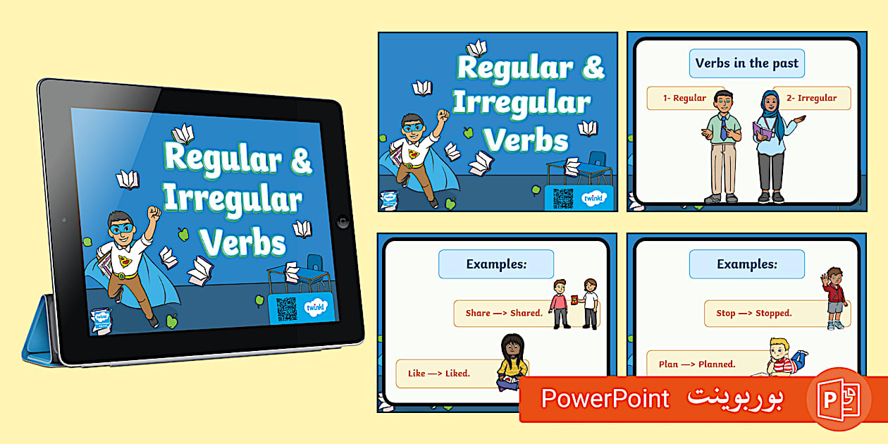 Regular and Irregular Verbs PowerPoint (teacher made)