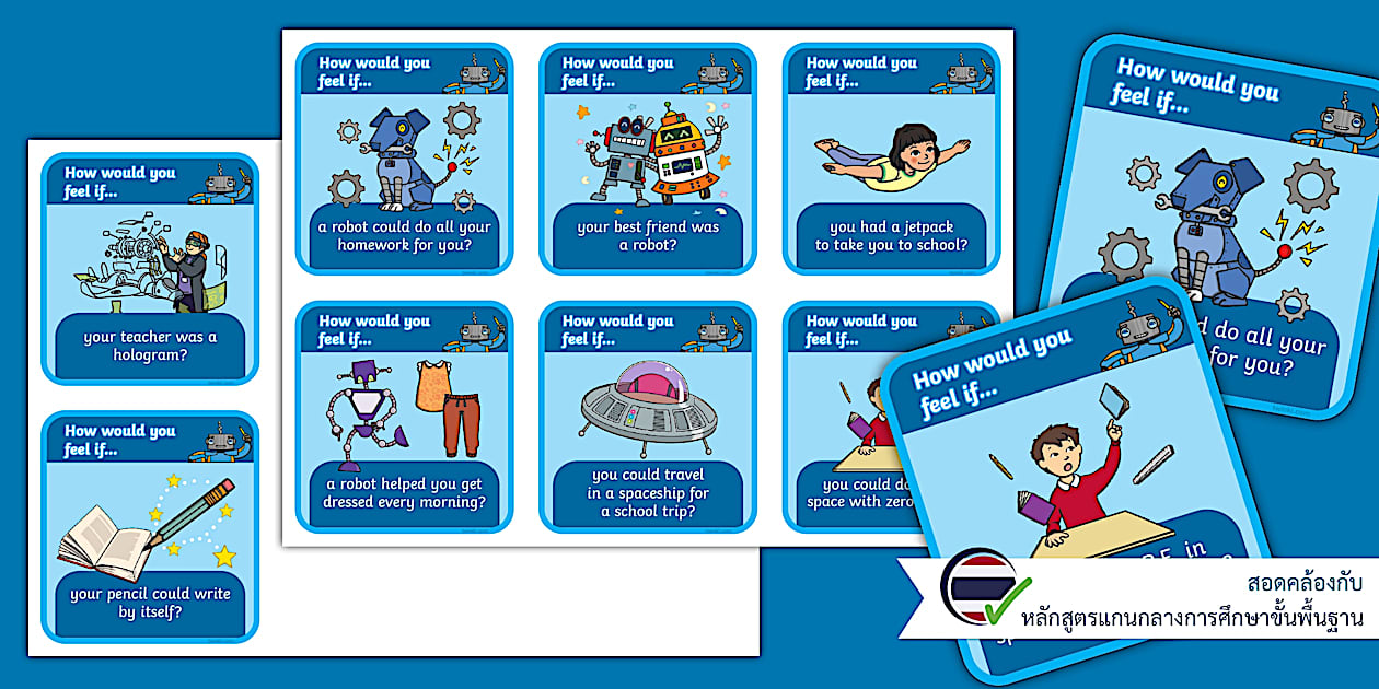 'How Would You Feel If...?' Cards (Futuristic Theme)