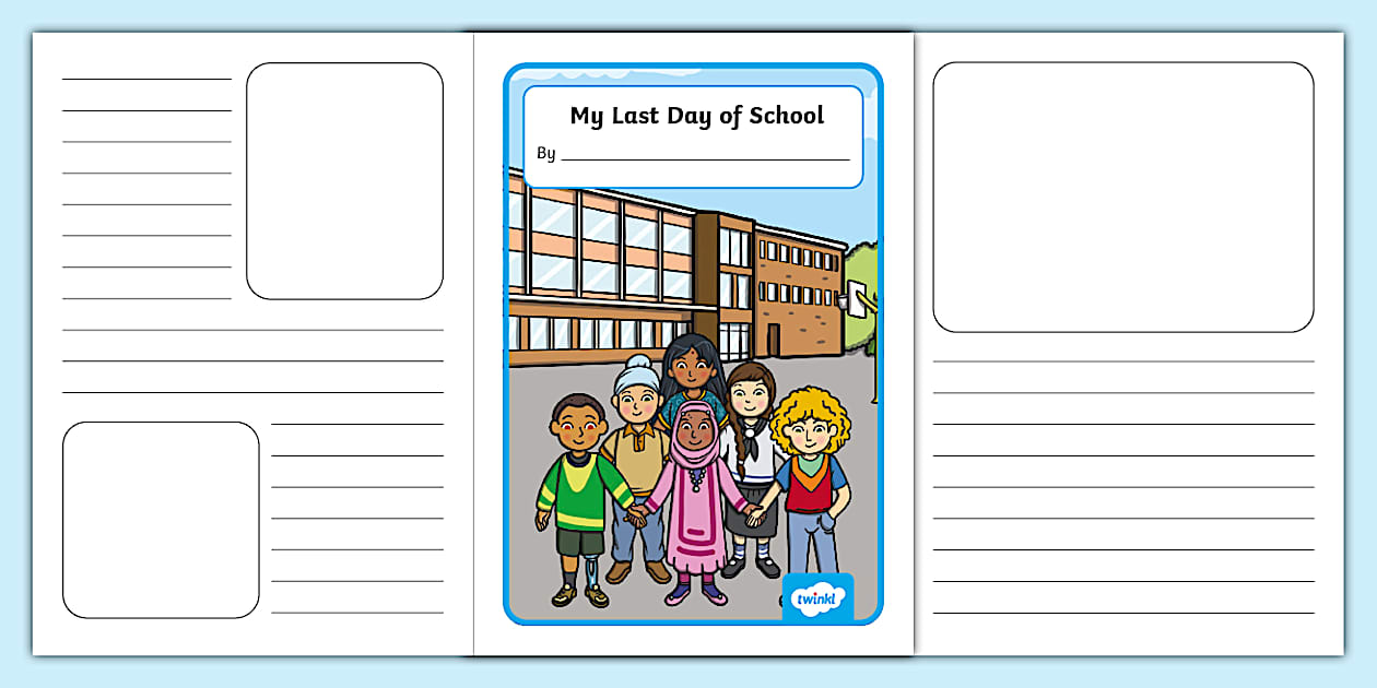 My Last Day of School Journal Writing Frame - Twinkl