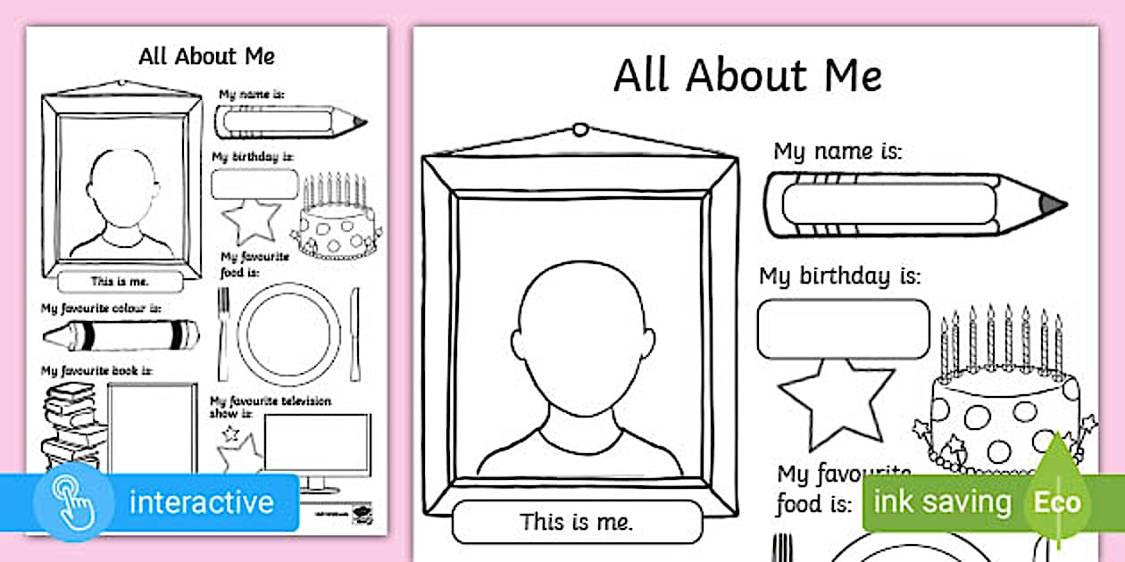 All About Me Worksheet | Primary Resources | Twinkl - Twinkl