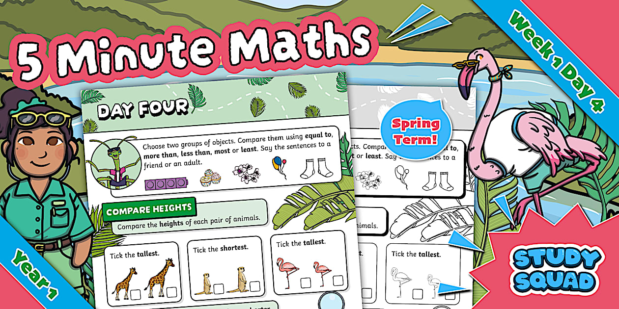 👉 Study Squad 5 Minute Maths - Year 1 Spring - Week 1 Day 4
