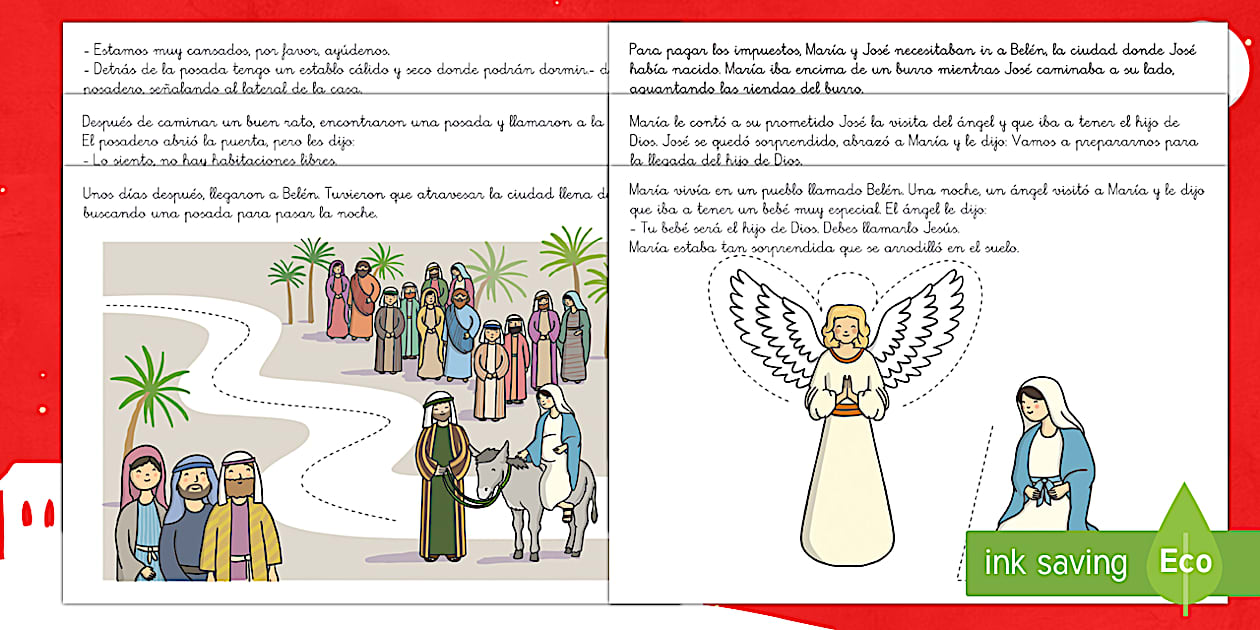 Actividades de motricidad fina y trazo: La primera Navidad