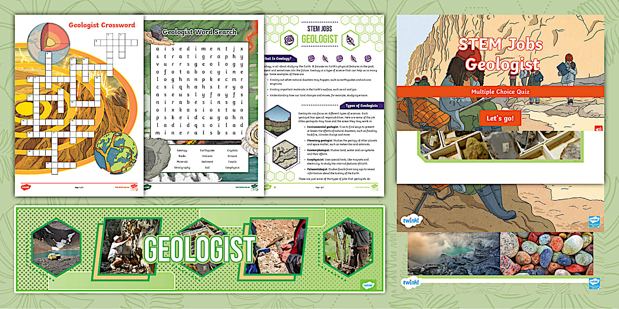 STEM Jobs: Geologist Resource Pack (Teacher-Made) - Twinkl