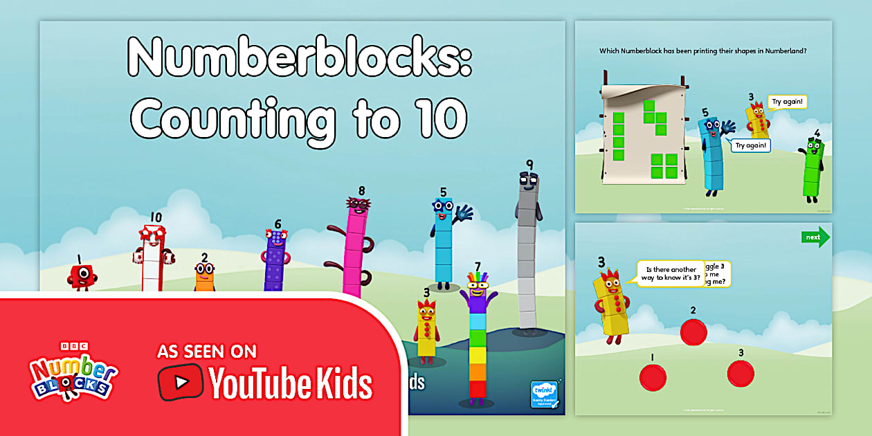 Numberblocks: Counting to 10 PowerPoint (teacher made)