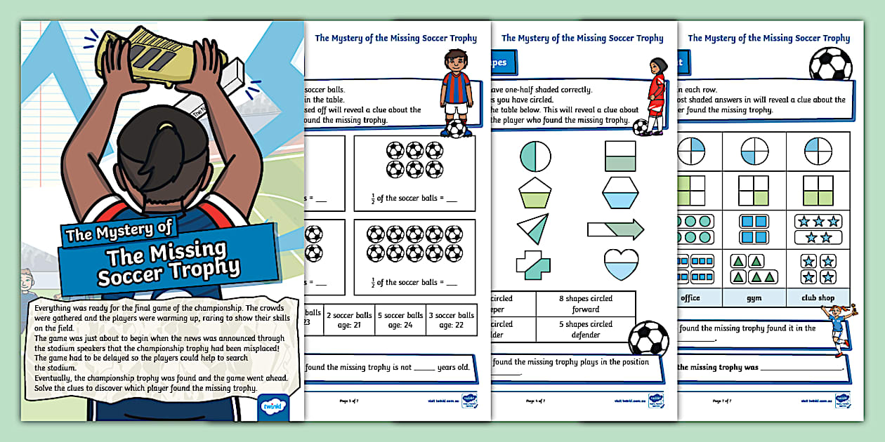 Year 2 The Maths Mystery of the Missing Soccer Trophy