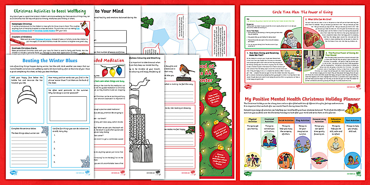 Positive Mental Health at Christmas Resource Pack | Twinkl