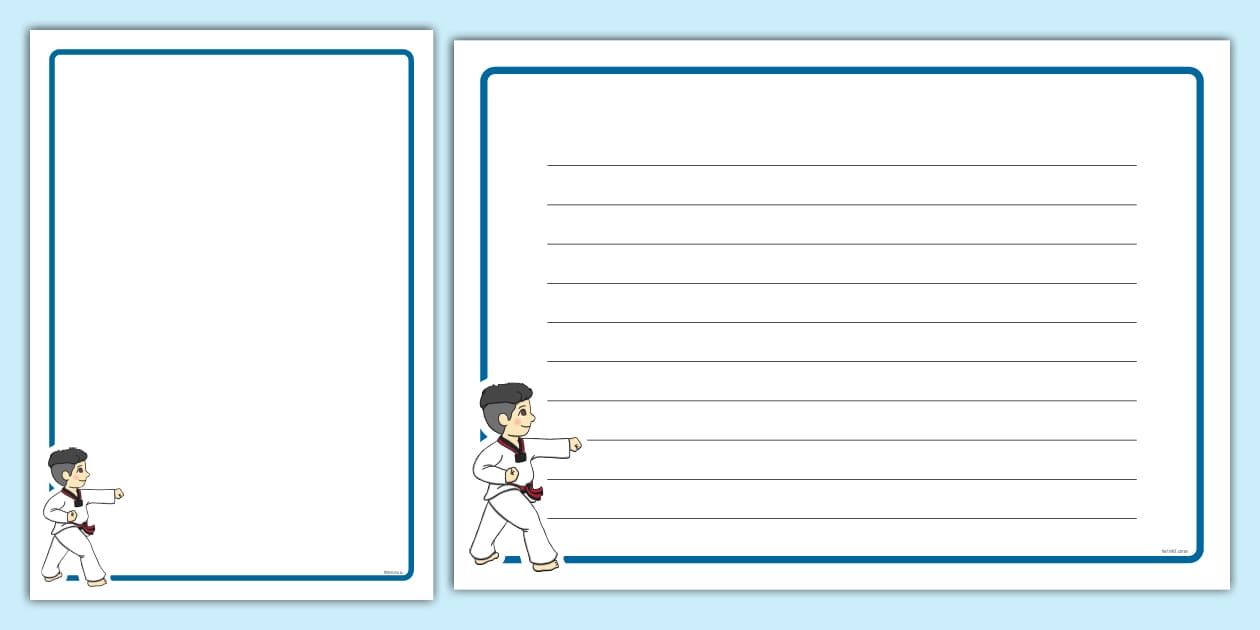 Karate Page Border | Page Borders | Twinkl Resources