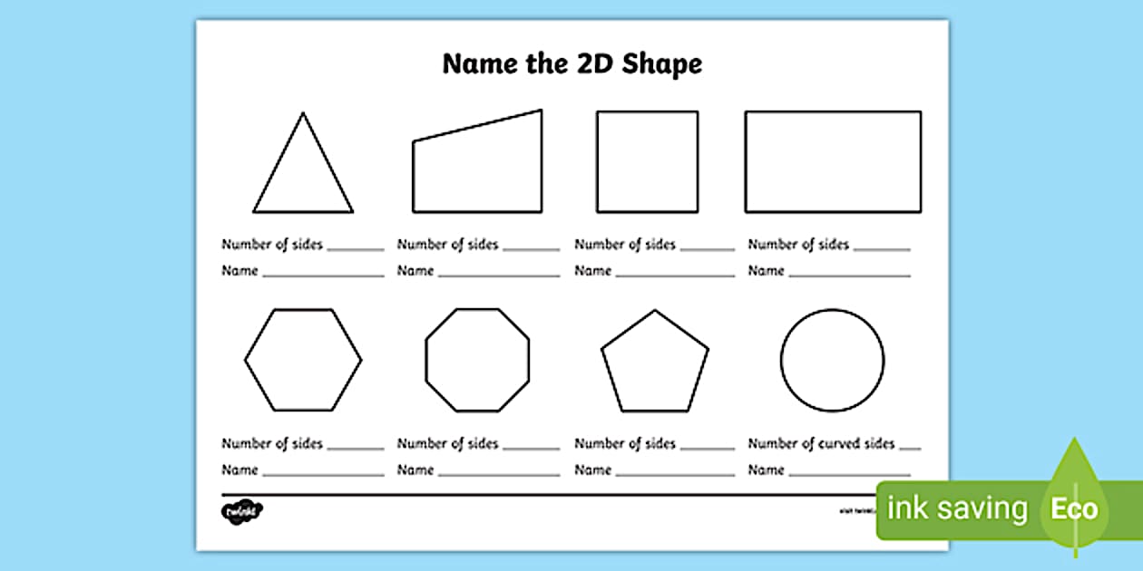 Maths Shapes and Names | 2D Shapes | Teaching Resources