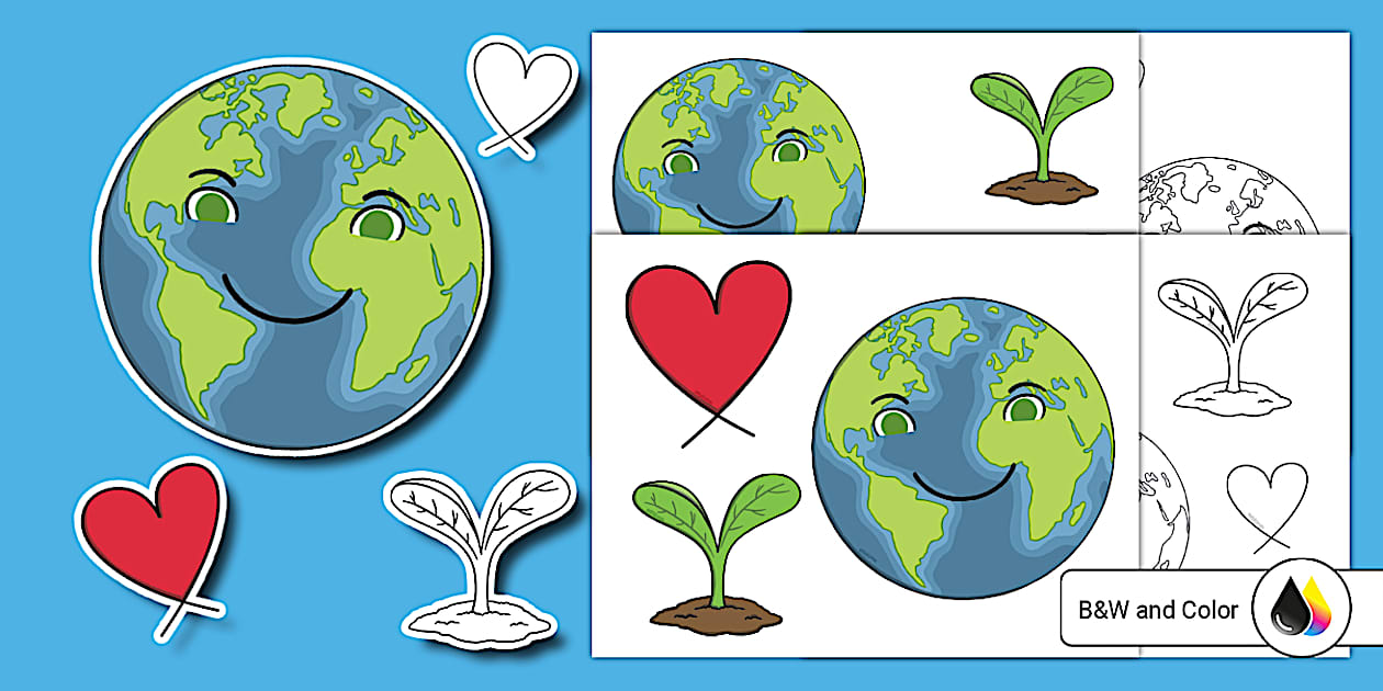 The Earth, Our Home Cutouts (teacher made) - Twinkl