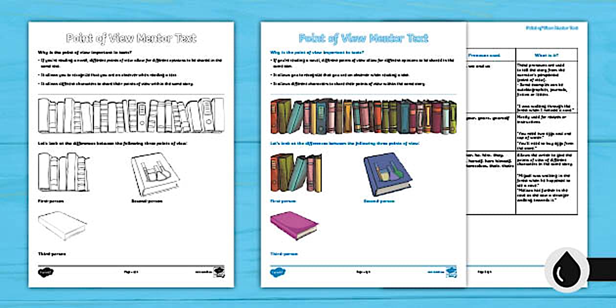 Point of View Mentor Text Grade 7 (professor feito) - Twinkl