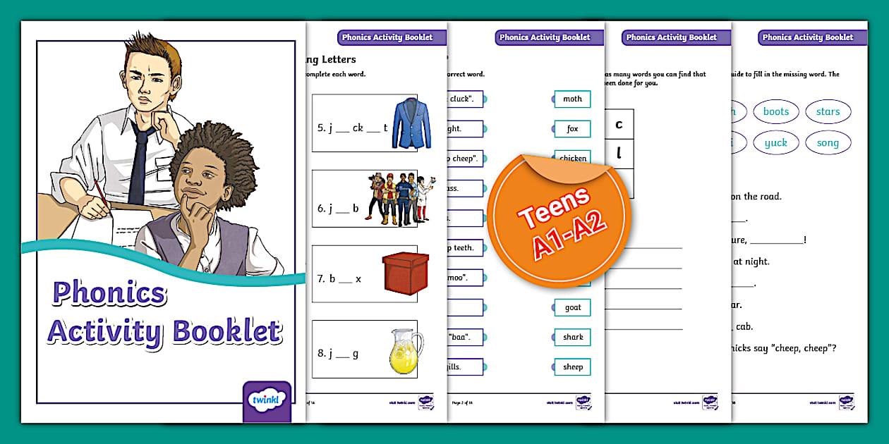 ESL Phonics Activity Booklet [Teens, A1-A2] - Twinkl