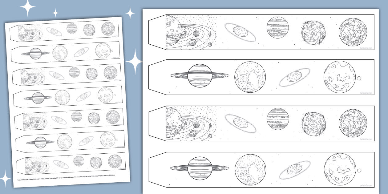 The Solar System Paper Chains (teacher made) - Twinkl