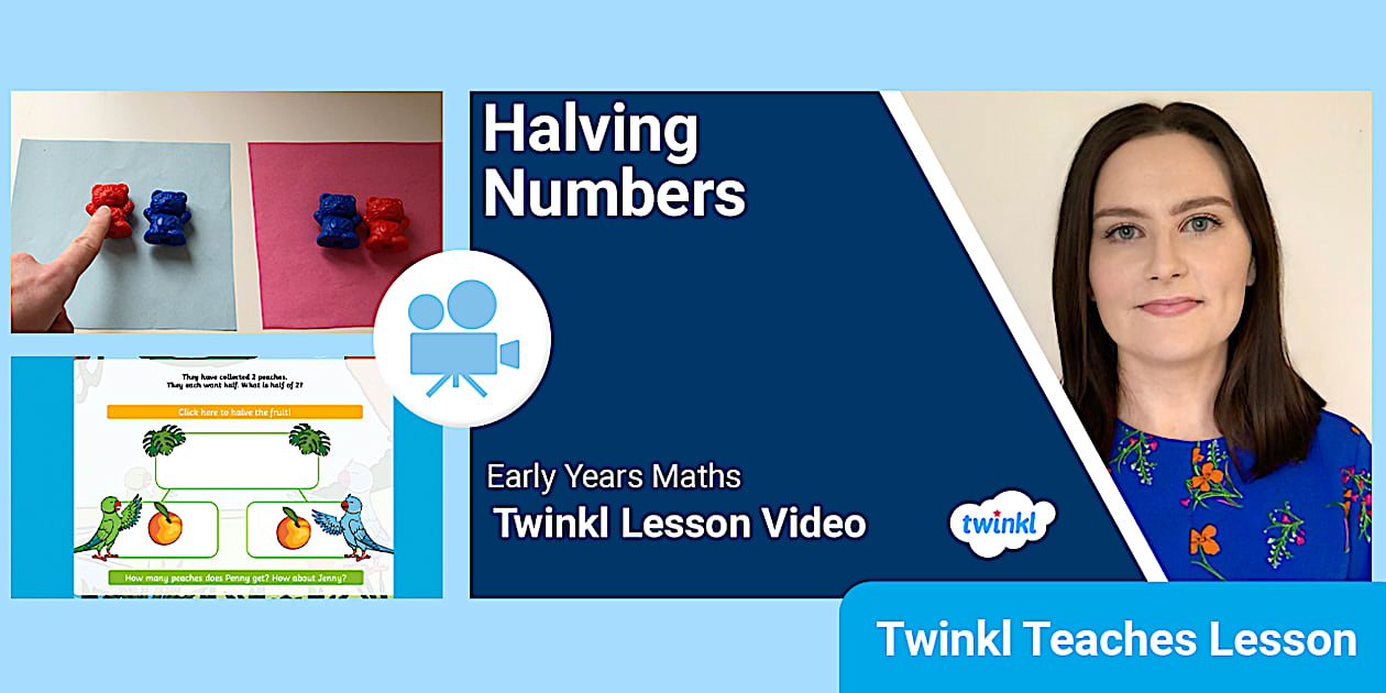 👉 Early Years (Ages 3-5) Maths: Halving Video Lesson