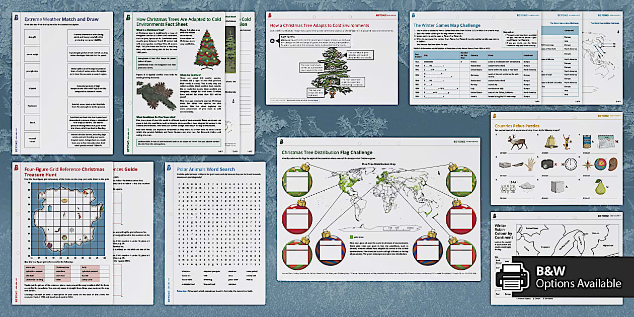 KS3 Geography Winter Activities | Beyond - Twinkl