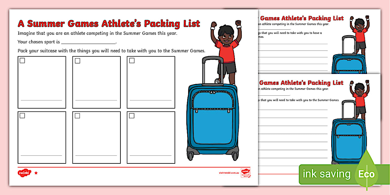 A Summer Games Athlete's Packing List