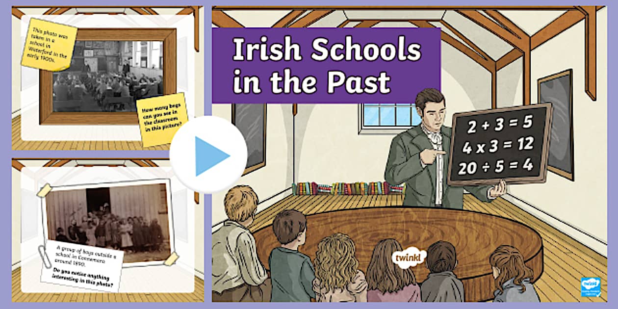 Irish Schools in the Past PowerPoint (teacher made) - Twinkl