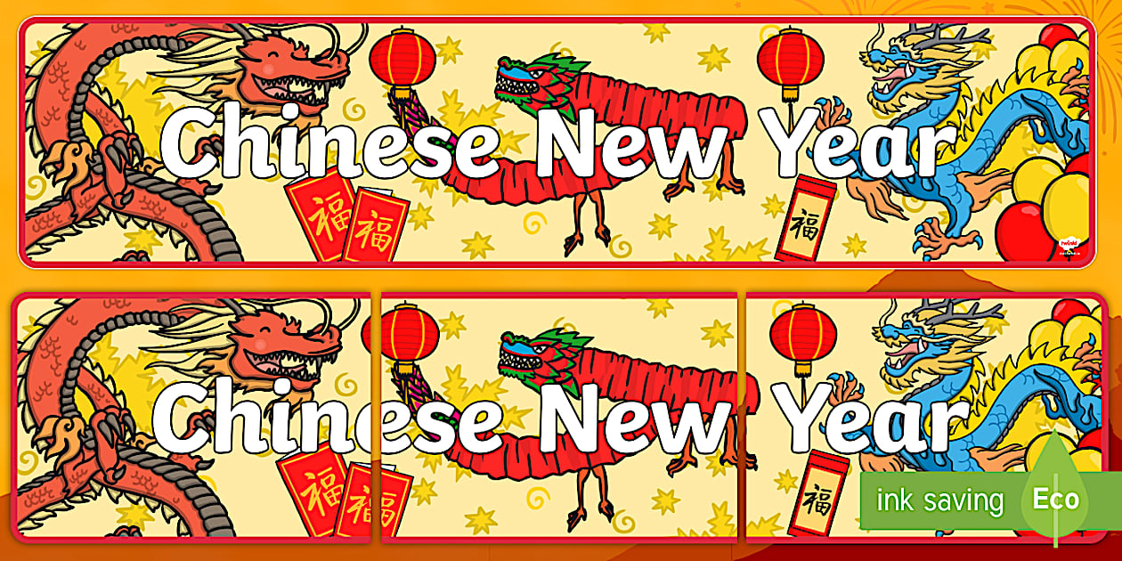 Chinese New Year Display Banner (teacher made) - Twinkl