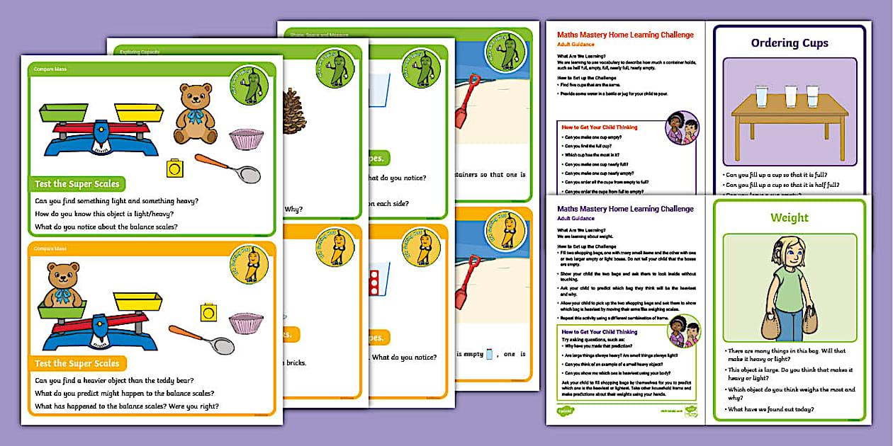 👉 EYFS Maths Challenges: White Rose Maths Mass & Capacity