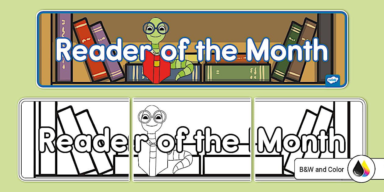 Reader of the Month Banner (teacher made) - Twinkl