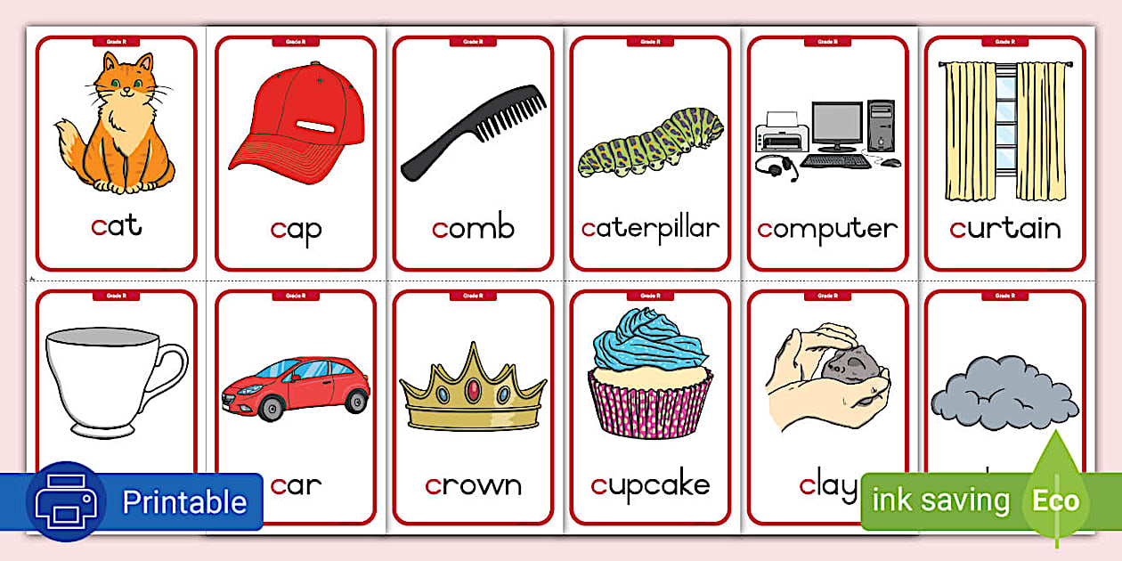 Gr. R Phonics C Flashcards (teacher made) - Twinkl
