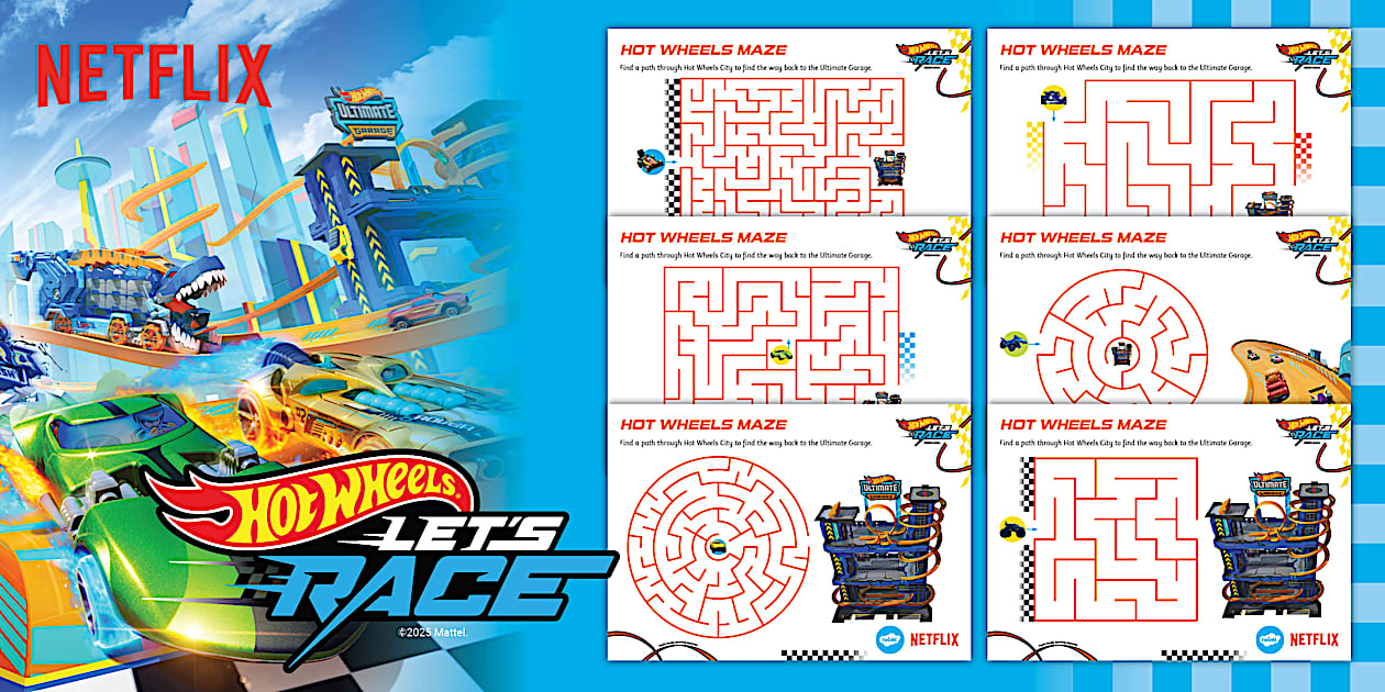 Hot Wheels: Maze Activity Sheets