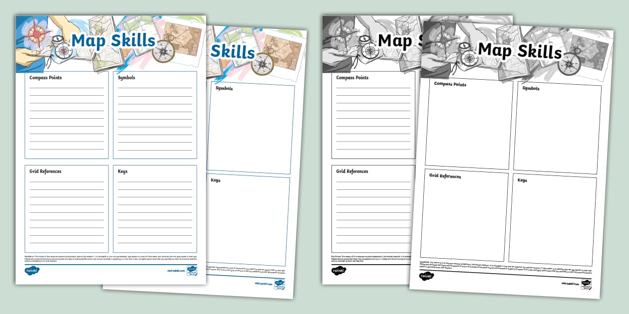 KS2 Map Skills Fact File Template (Teacher-Made) - Twinkl