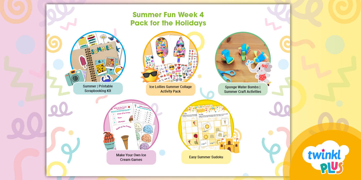 Summer Fun Week 4 - Pack for the Holidays - Twinkl