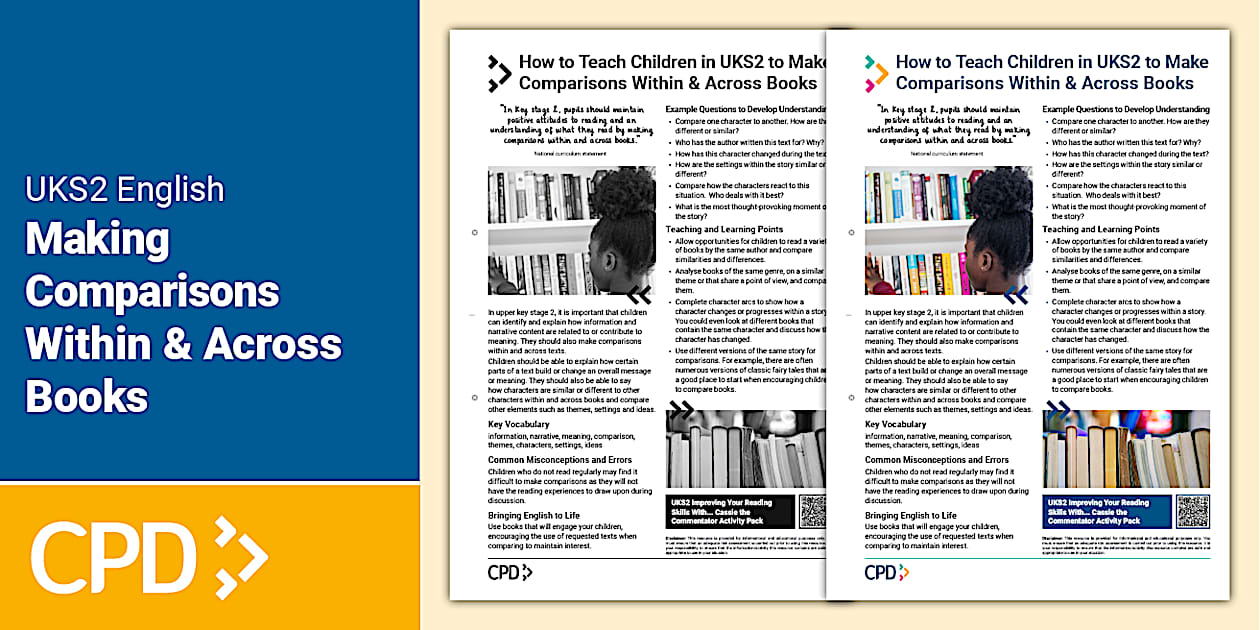 How to Teach Children in UKS2 to Make Comparisons Within and Across Books