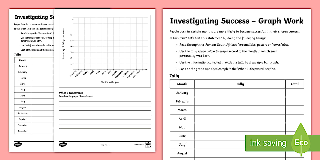 Data Handling Grade 6 Worksheets - Twinkl South Africa