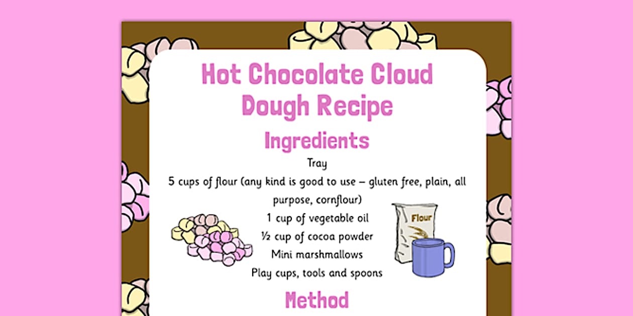 Hot Chocolate Cloud Dough Recipe - Twinkl Early Years