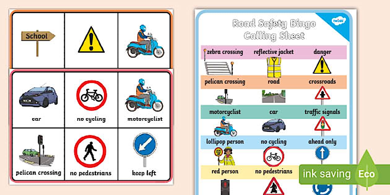 Road Safety Bingo | Twinkl (teacher made) - Twinkl