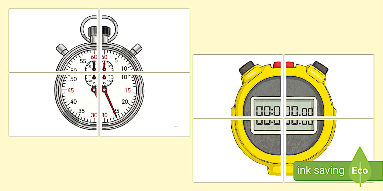 Giant Stopwatch Maths Display Cut-Out (Teacher-Made)