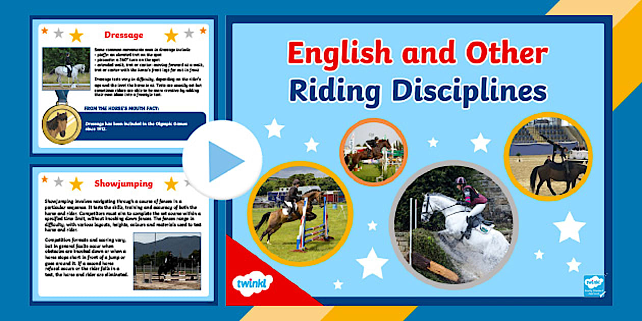 English and Other Riding Disciplines PowerPoint - Twinkl