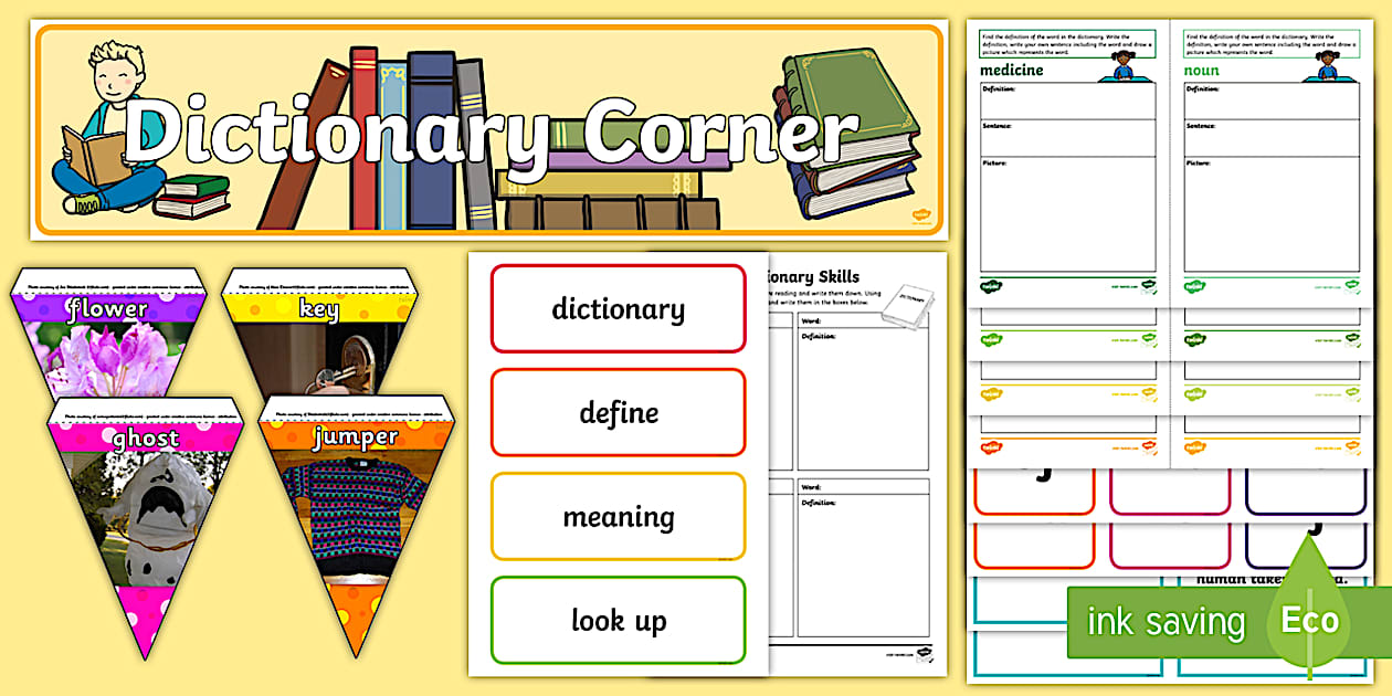 KS1 Dictionary Corner Display Pack (teacher made) - Twinkl