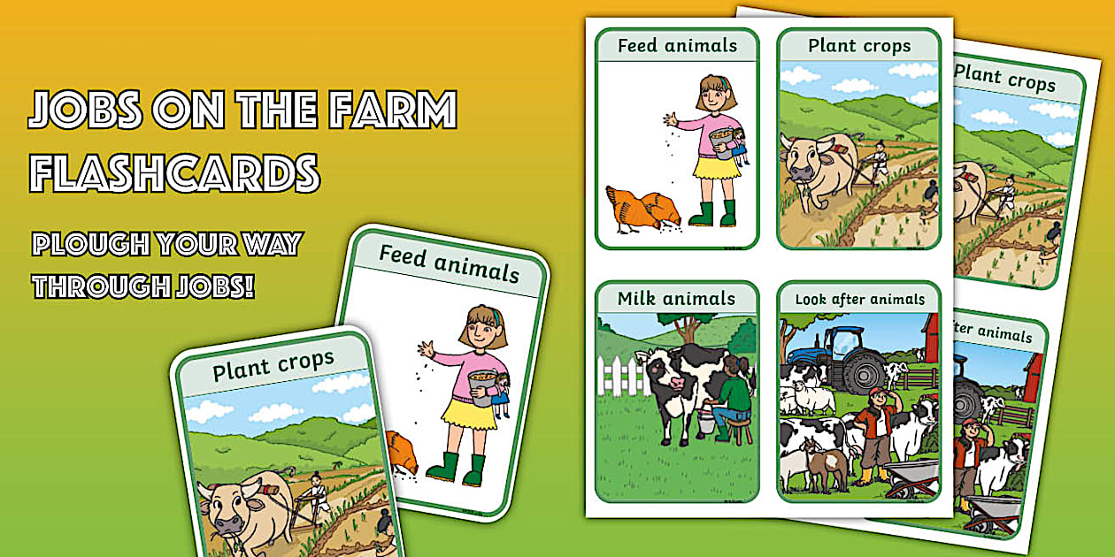 Jobs on the Farm Flashcards