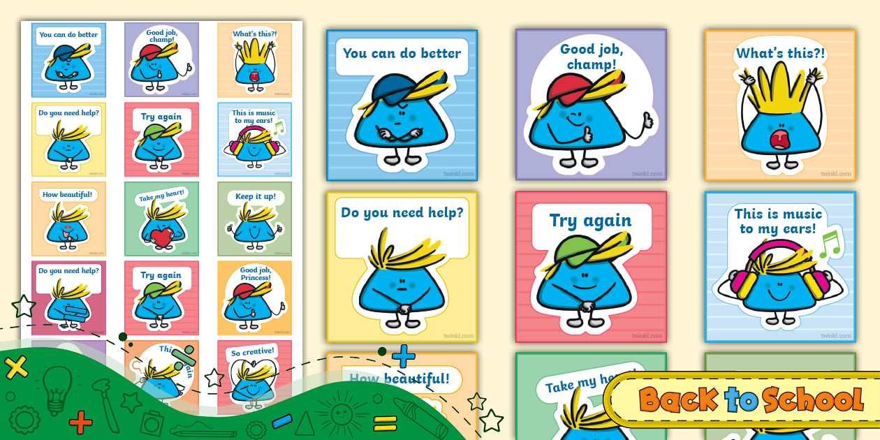 Funny Correction Stickers (teacher made) - Twinkl