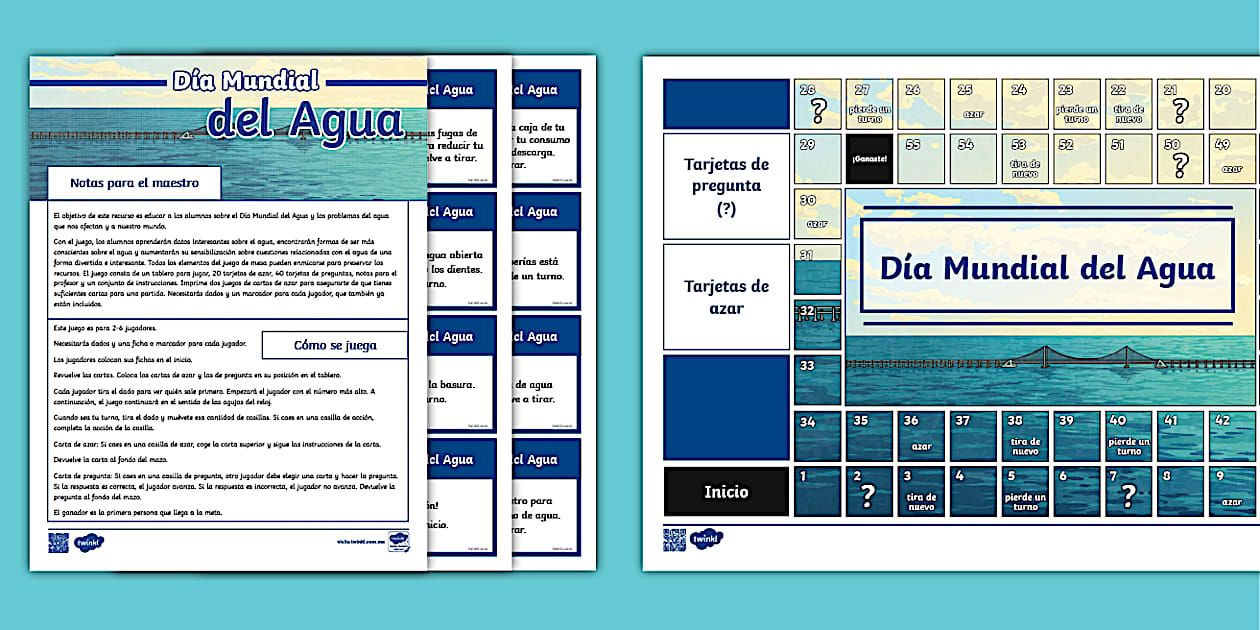 Juego de mesa: Día Mundial del Agua