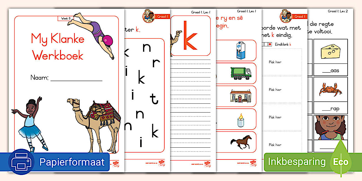 Gr.1 Klanke - K2 (ティーチャーメイド) - Twinkl