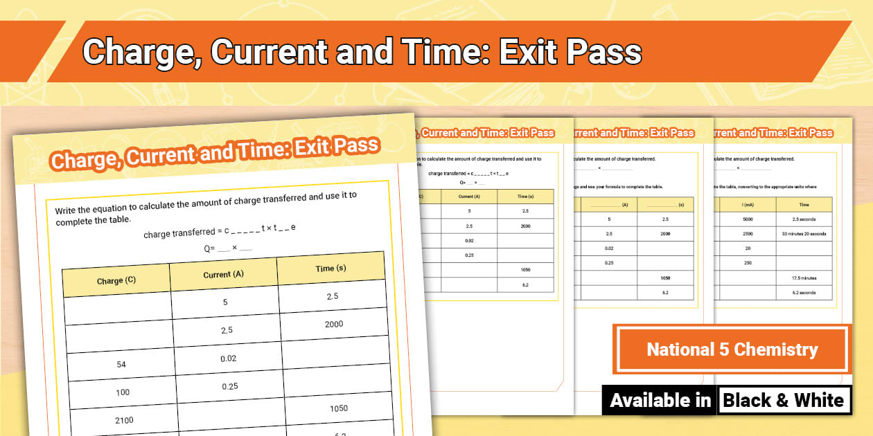 Charge, Current & Time Exit Pass