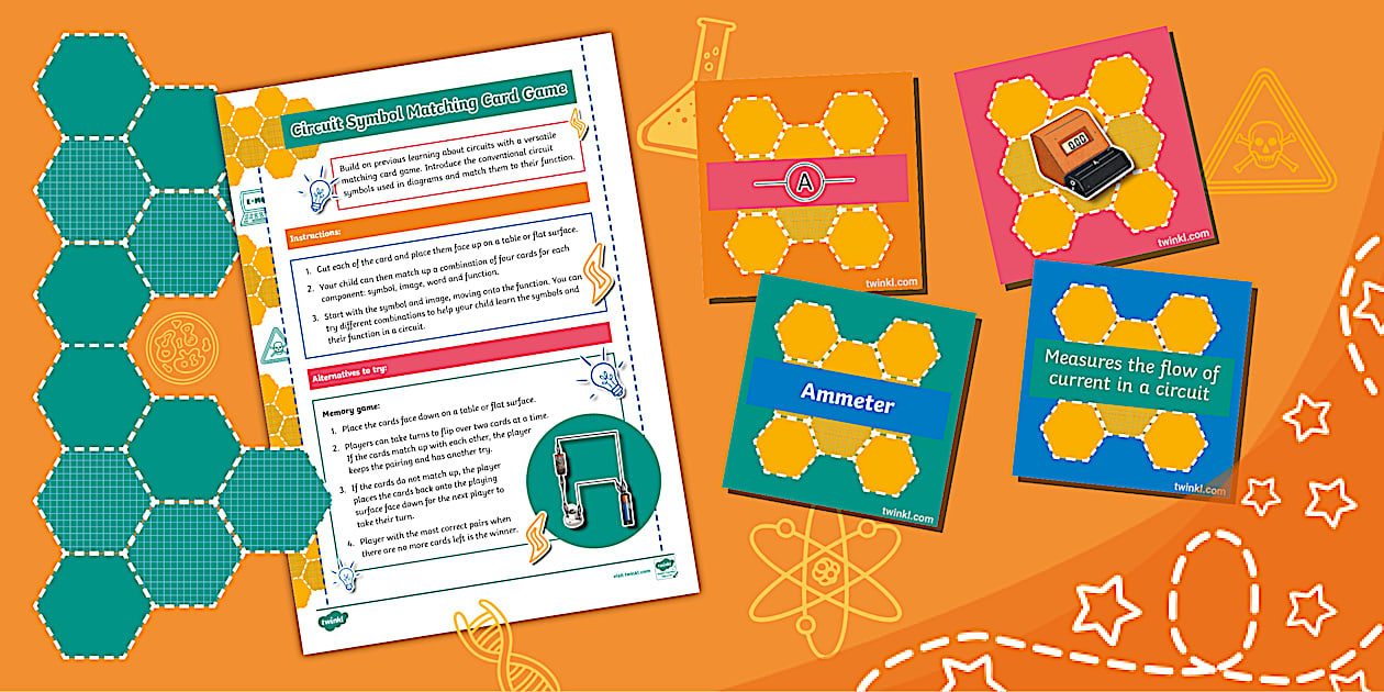 Circuit Symbols Matching Card Game (teacher made) - Twinkl